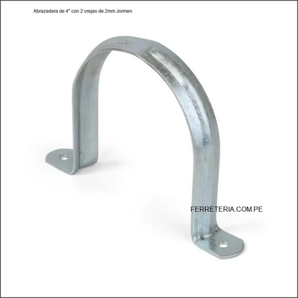 Abrazadera de 4" con 2 Orejas 2mm Jormen - Resistente y Duradera